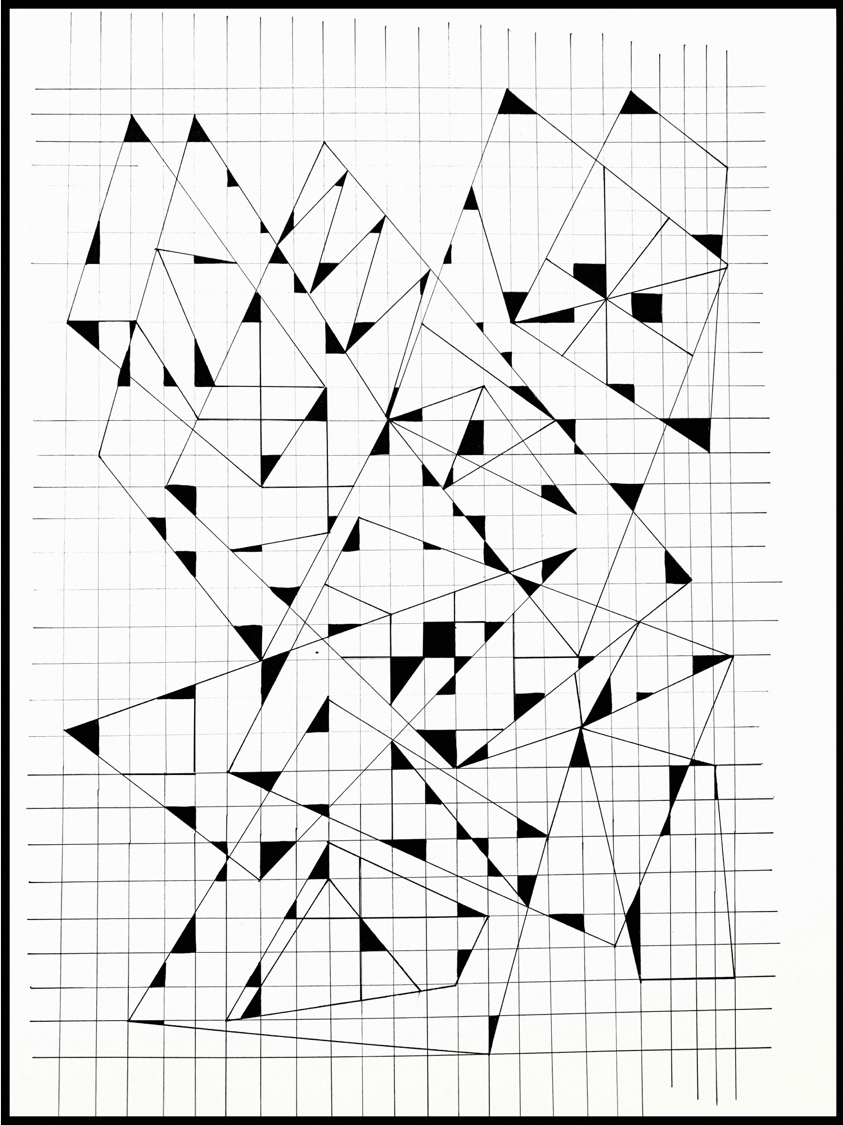 dianesegard quadrillage dessin abstrait theartcycle photo_principale ...